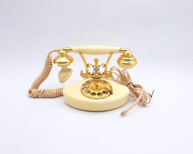 Vintage French Style Retro Rotary Telephone -cutie - Etsy
