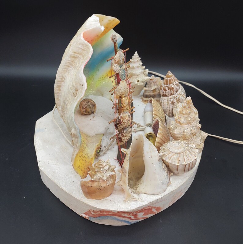 Sea Shell Ship Lighted Display - Etsy