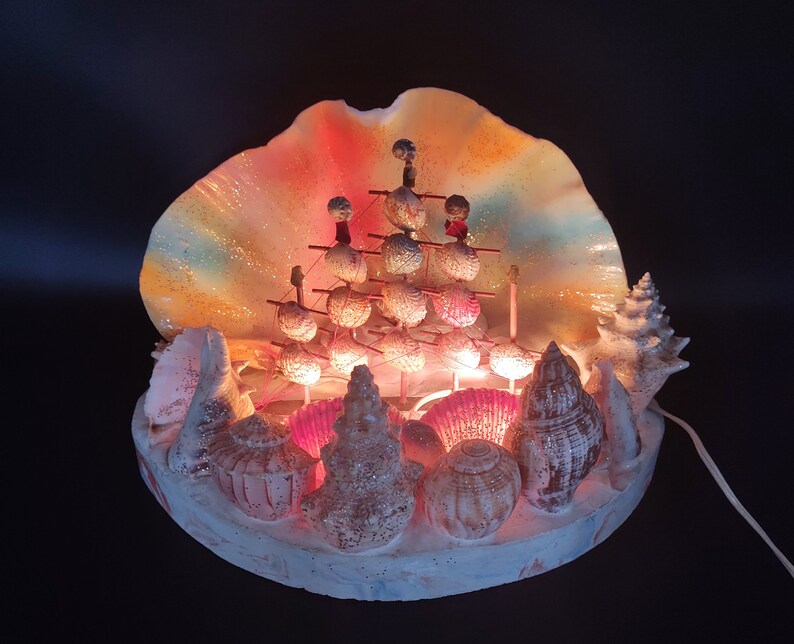 Sea Shell Ship Lighted Display - Etsy
