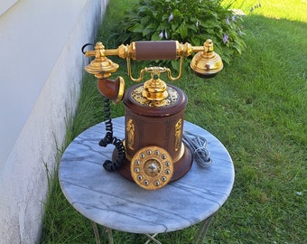 Vintage French Style Retro Rotary Telephone -cutie - Etsy