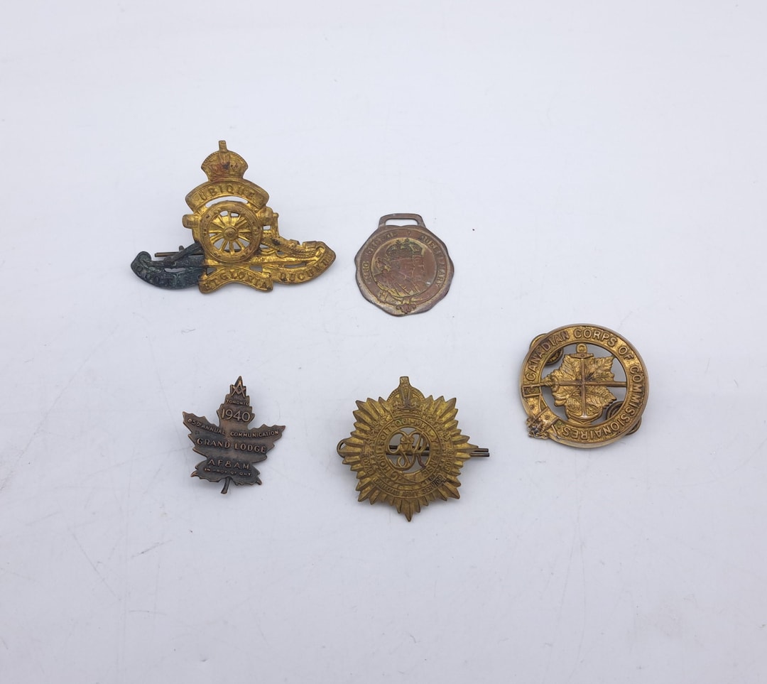 Canadian Pins/medallions -1940 Grand Lodge, Service Corps, King George ...