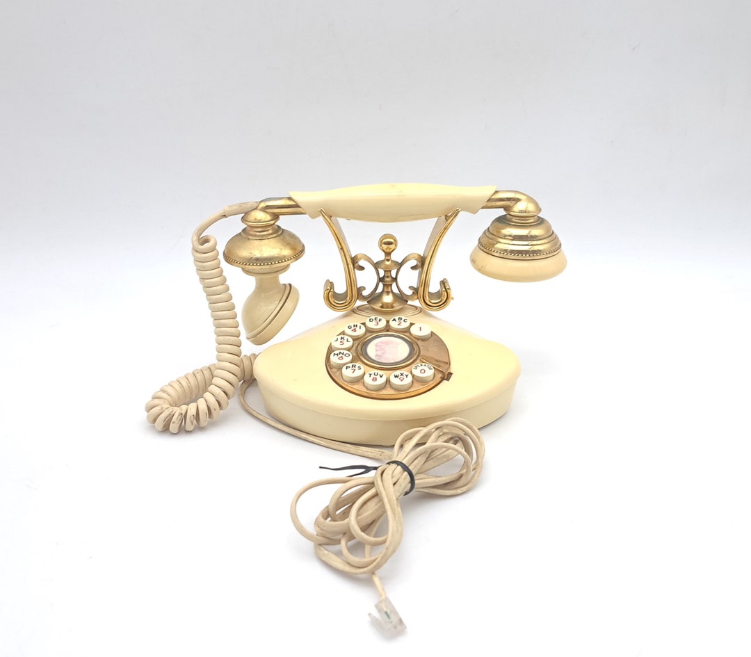 Vintage French Style Retro Rotary Telephone cutie - Etsy