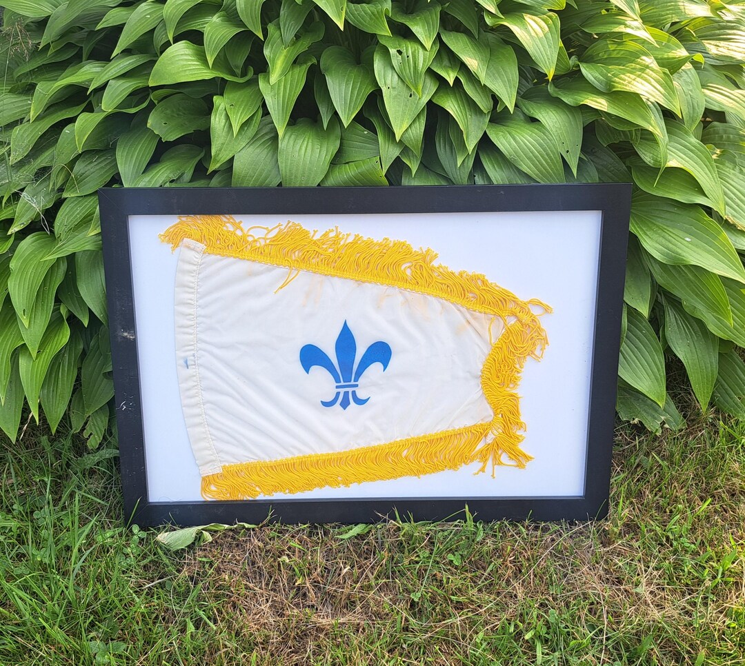 Vintage Framed Catholic Pennant Flag Papal Visit 1984 - Etsy
