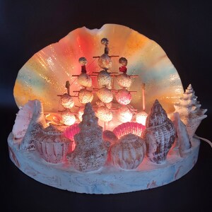 Sea Shell Ship Lighted Display - Etsy