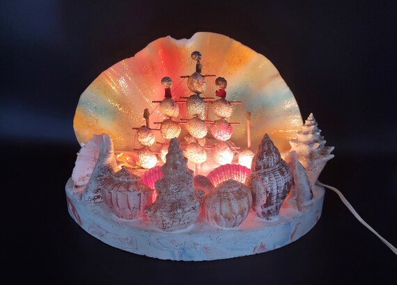 Sea Shell Ship Lighted Display - Etsy