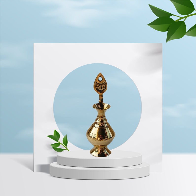 Islamic Vintage Hand Made Brass Golden Surmedani Gold Surma Dani Pot ...