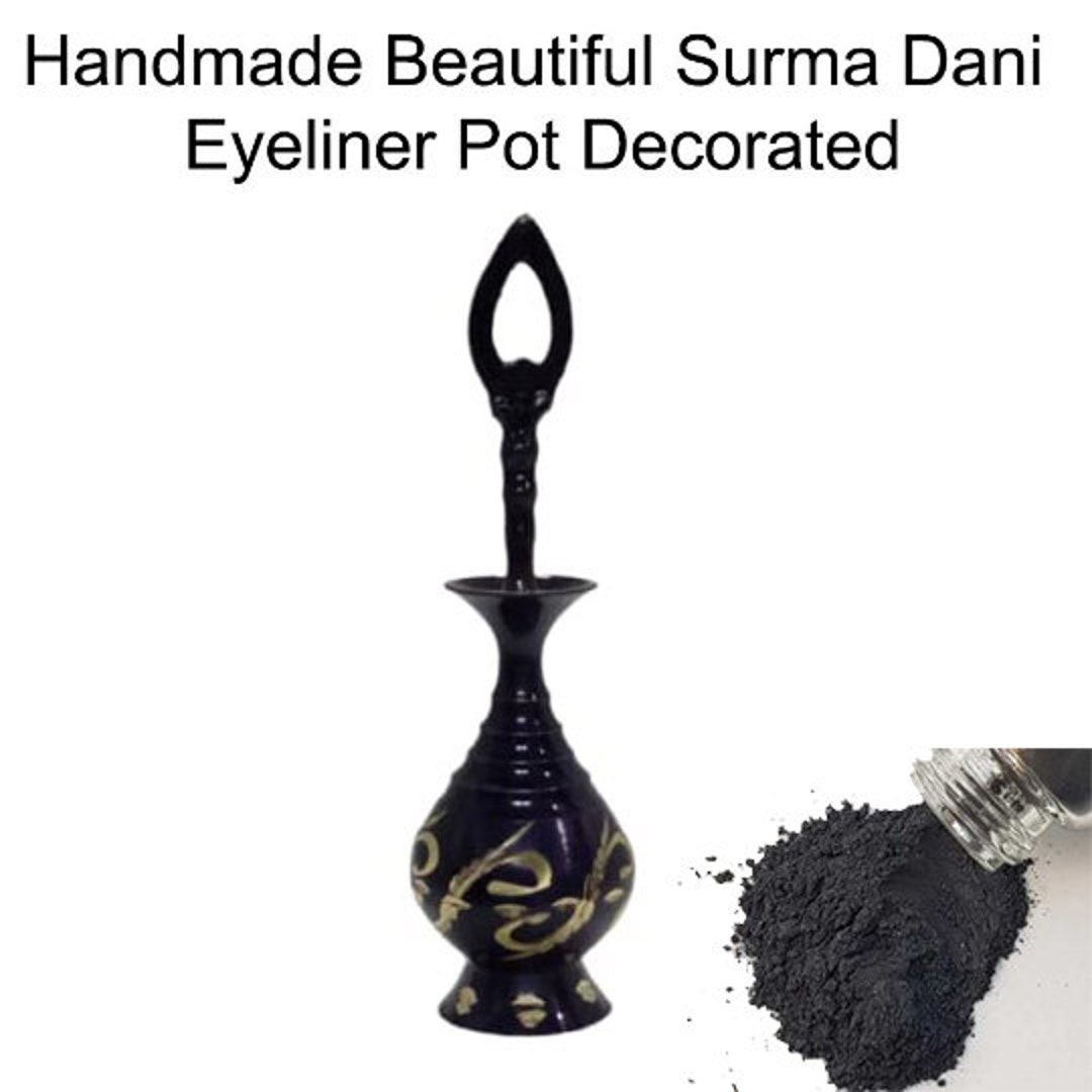 Handmade Beautiful Surma Dani Eyeliner Pot Decorated Item Dressing ...