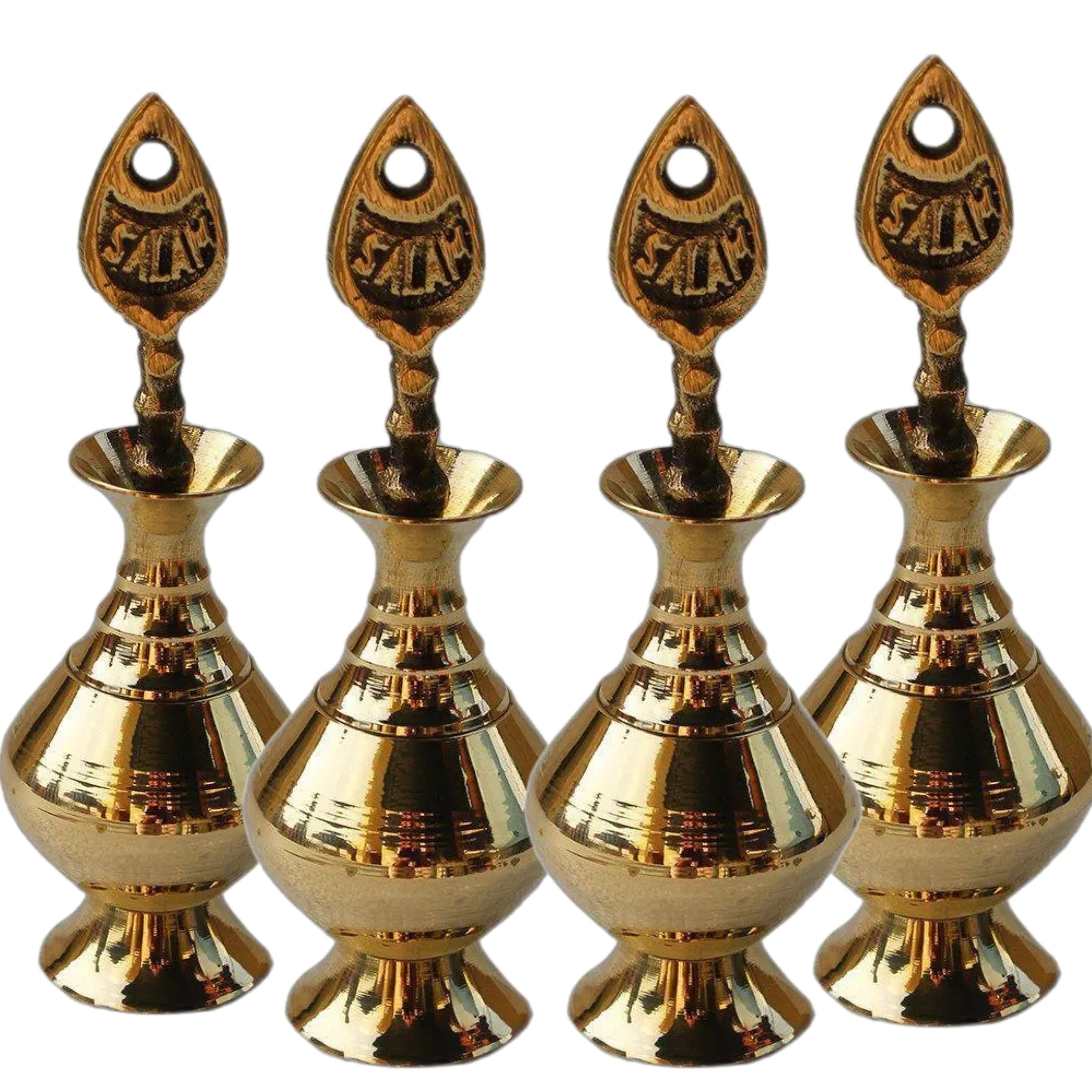 Islamic Vintage Hand Made Brass Golden Surmedani Gold Surma Dani Pot ...