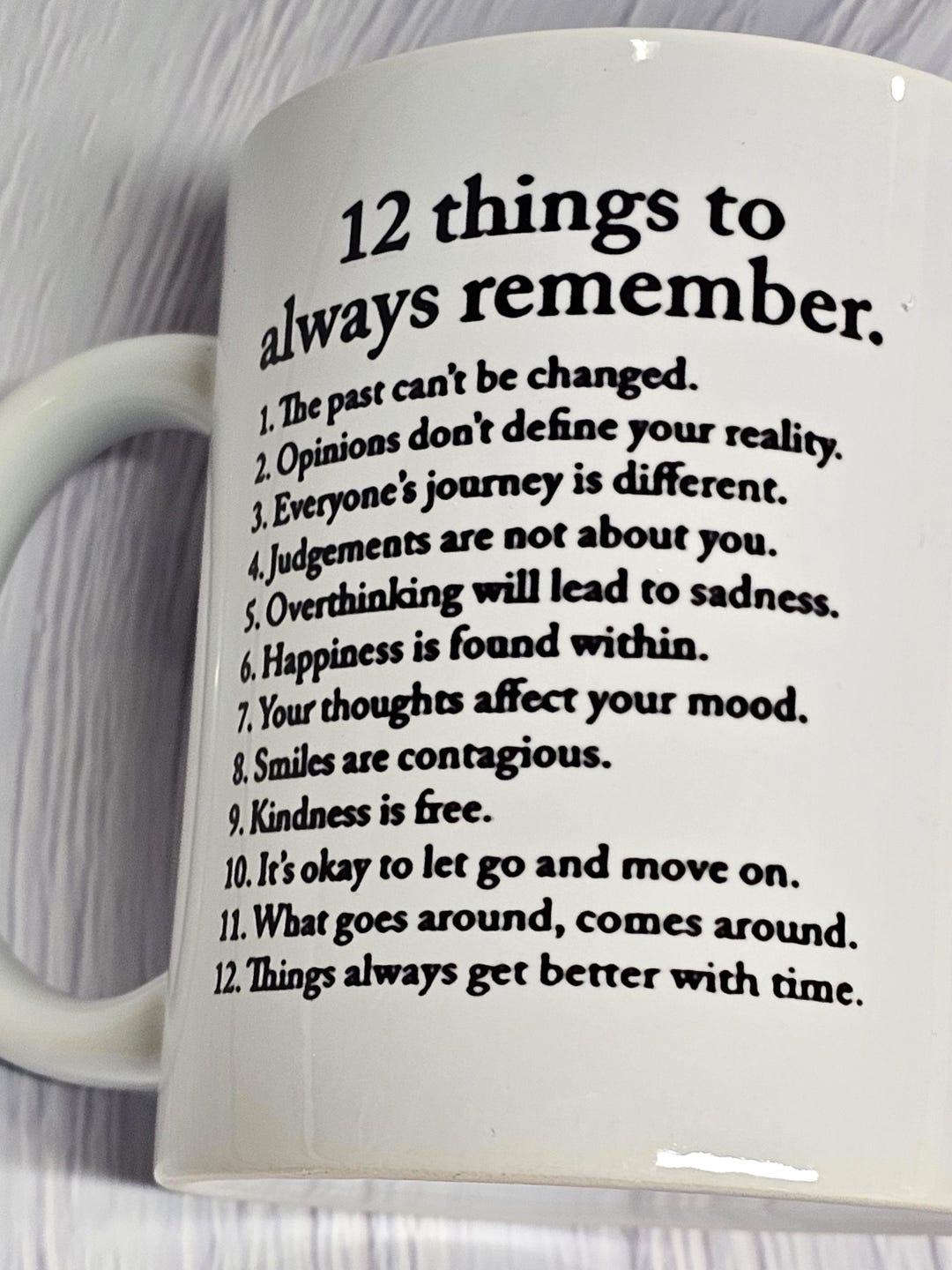 Remember 12 Things Mug Gift Set Including Secret Message, Tea/coffee ...