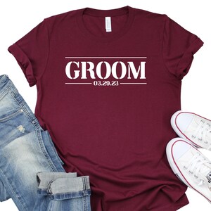 Personalized Groom Shirt, Bachelorette Shirt, Wedding Party Tee, Groom ...