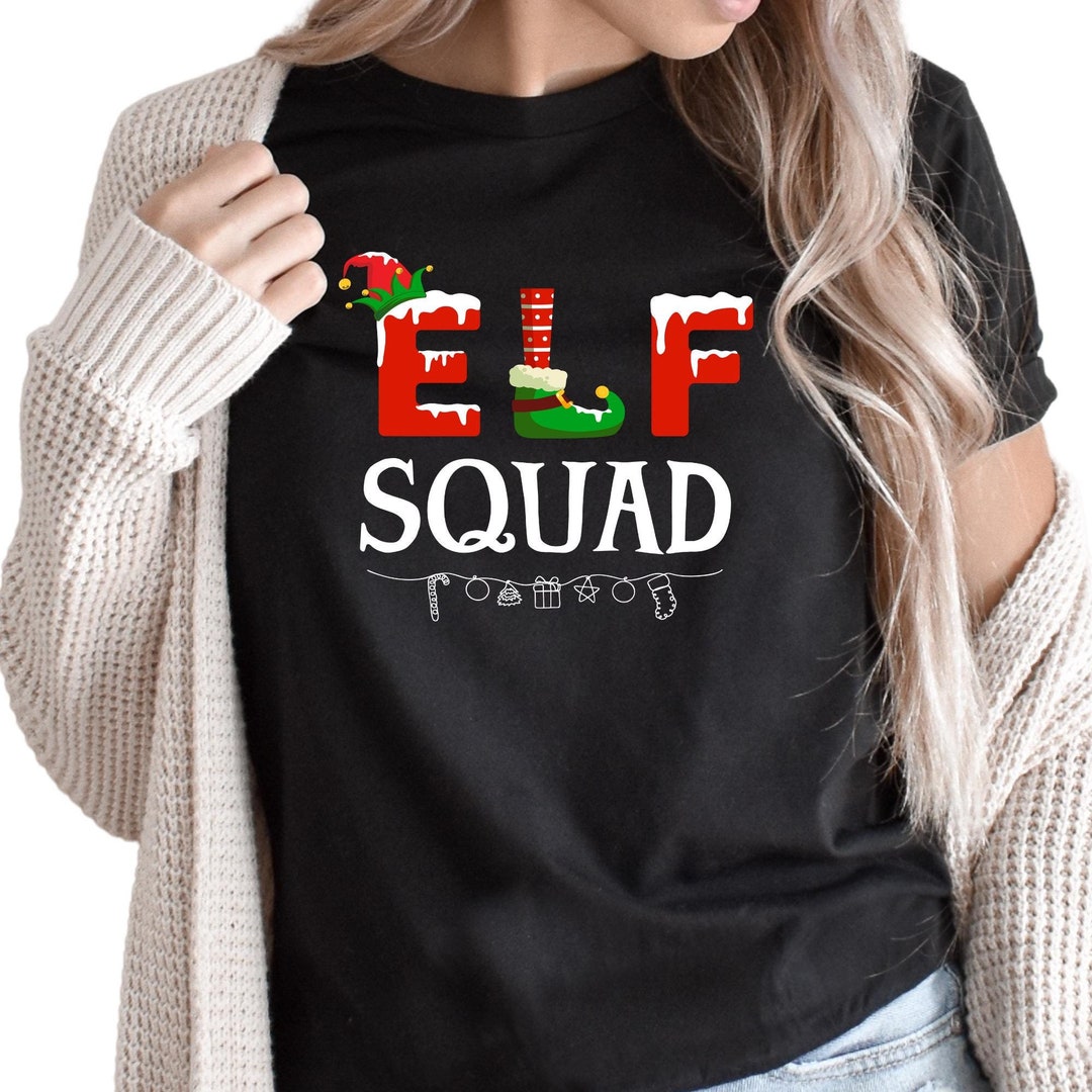 Elf Squad Shirt, Christmas Family Matching Shirt, Christmas Holiday ...