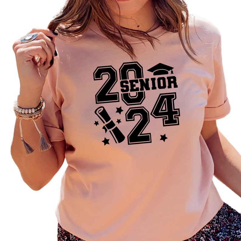 Funny Senior 2024 T-shirt Class of 2024 Shirt Custom T-shirt - Etsy