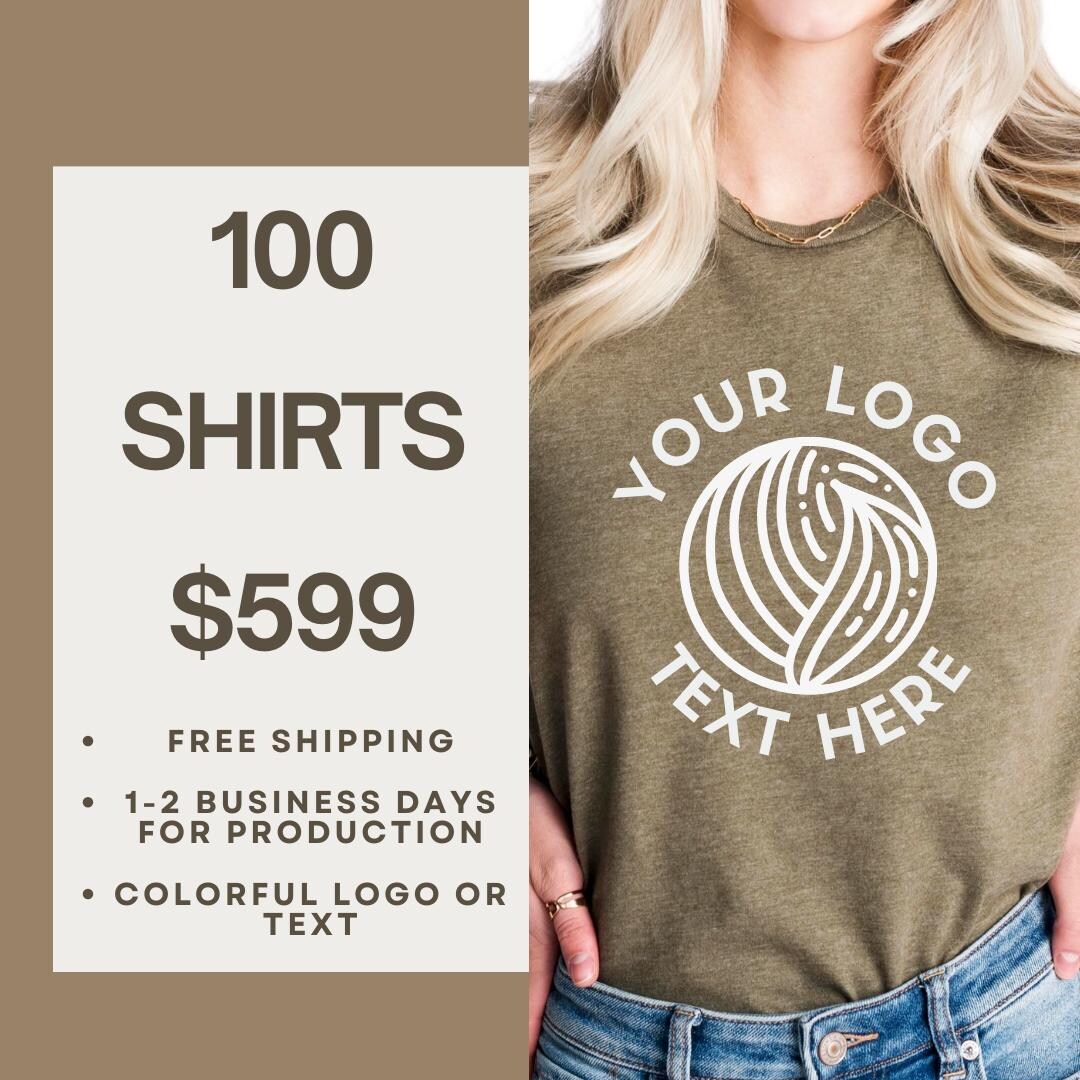 Bulk Shirt Order, Bulk Shirts for Business Schools Custom Logo ...
