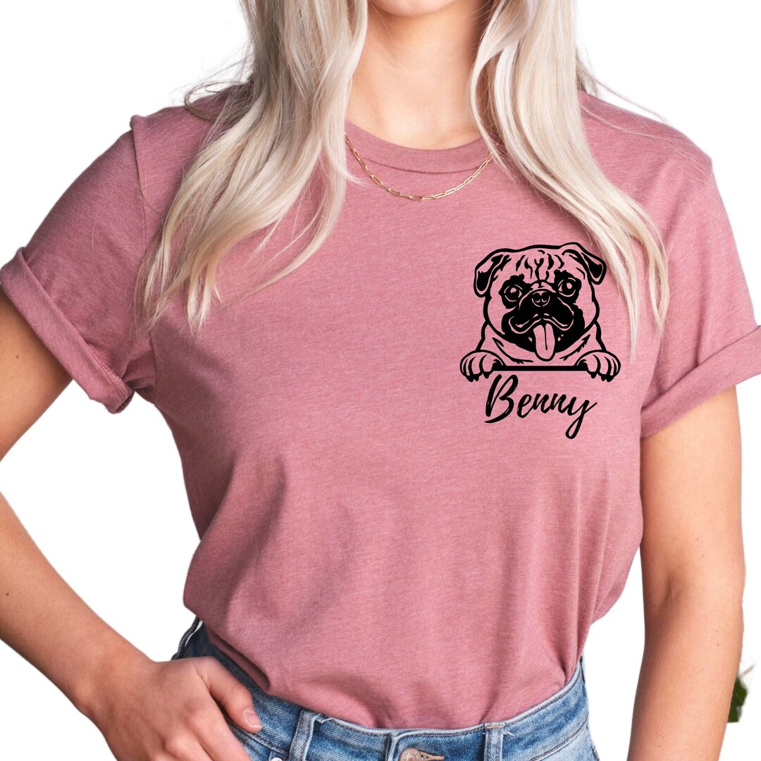 Custom Shirt for Pug Dog Owner, Gift for Pug Lover, Pug Mom Shirt, Pug ...