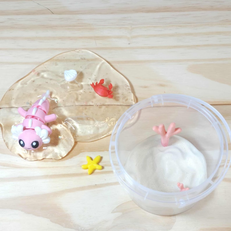Slime Habitat Kit – 3D Printed Animal in Underwater Scene – Sensory ...