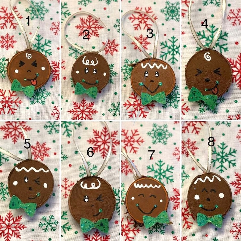 Gingerbread Faces - Etsy