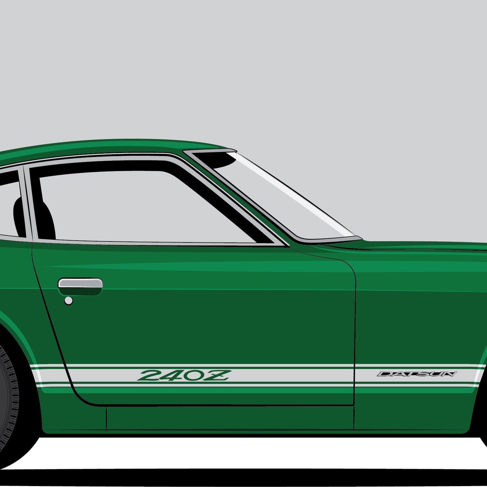 Datsun 240Z, 260Z, 280Z Print Car Poster, Car Art, Car Illustration - Etsy