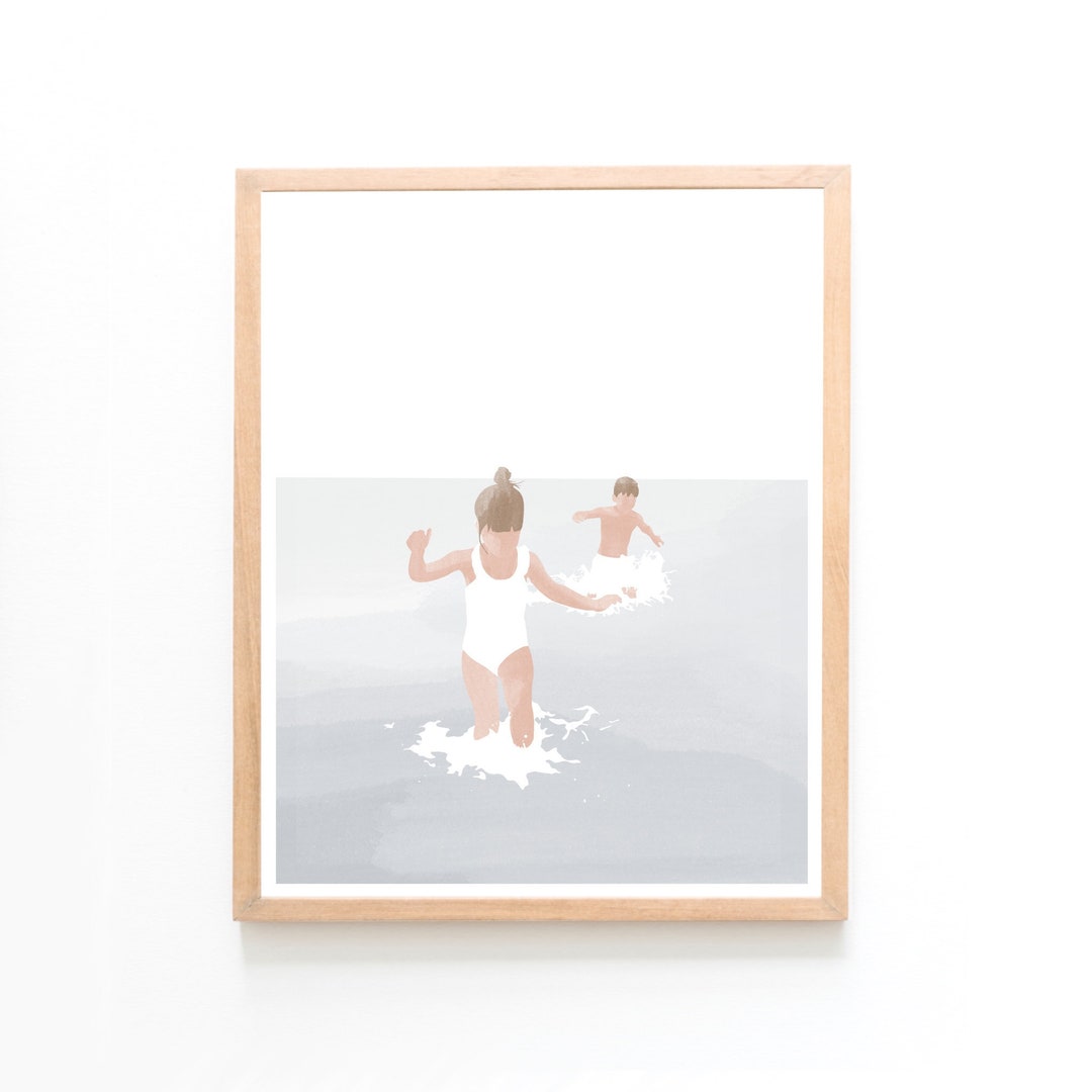 Summer Swim / Beach Print - Etsy