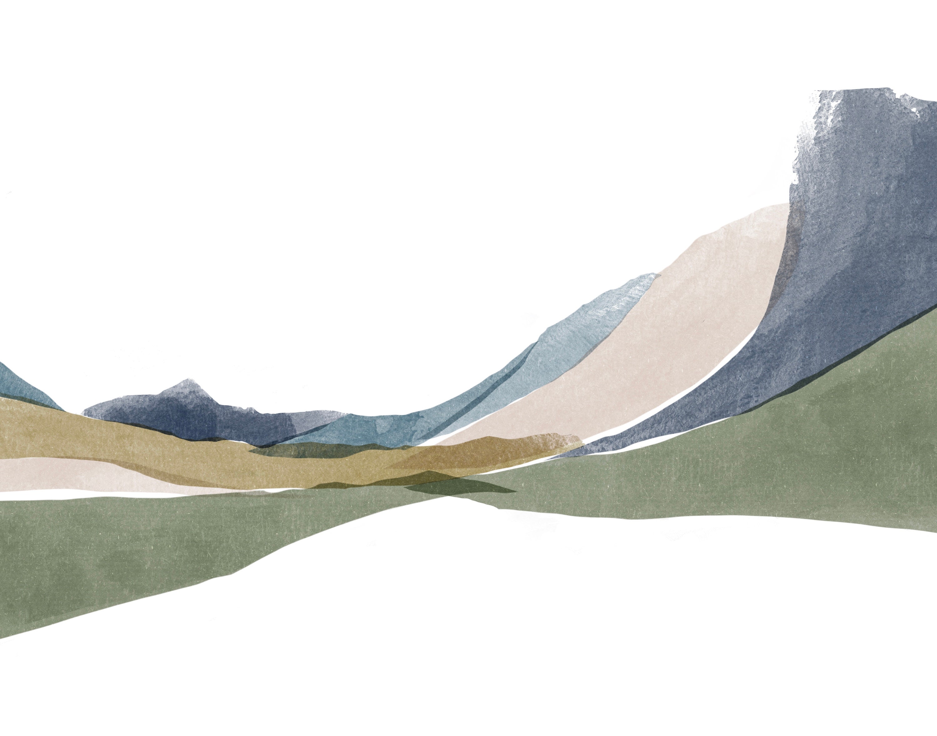 Abstract Landscape No 2 Printable / Digital Download / | Etsy UK