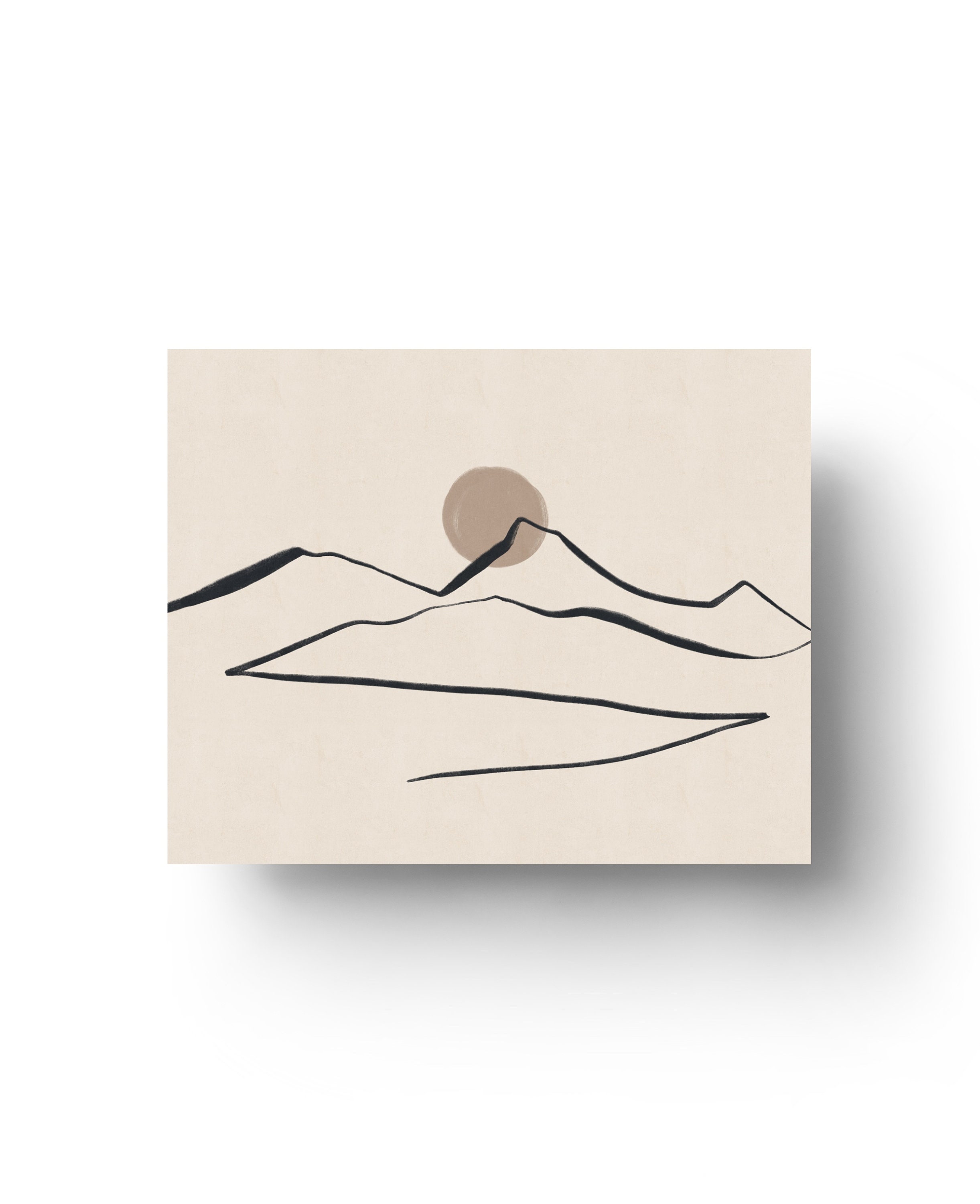 Line Drawing Landscape 01/ Abstract Landscape Printable / Digital ...