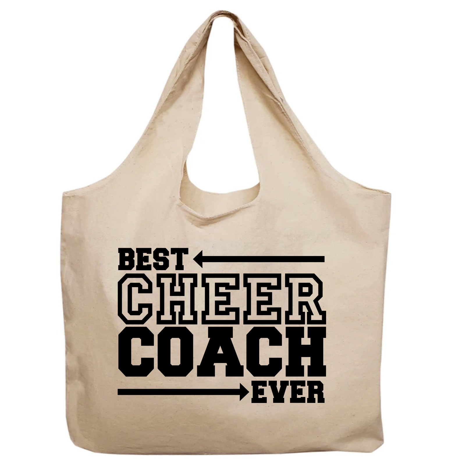 Best Cheer Coach Tote Bag Cheerleading Coach Tote Reusable | Etsy