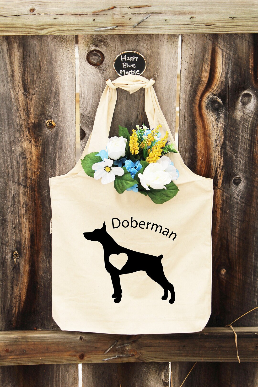 Doberman Dog Tote Bag Gift for Doberman Lover Doberman Breed Reusable ...
