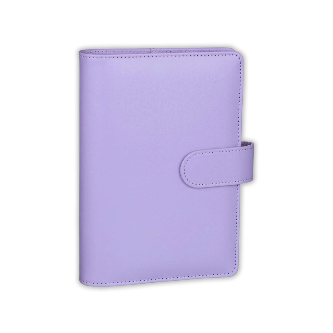Lilac Purple PU Leather A6 Budget Binder Custom Option Available Budget ...