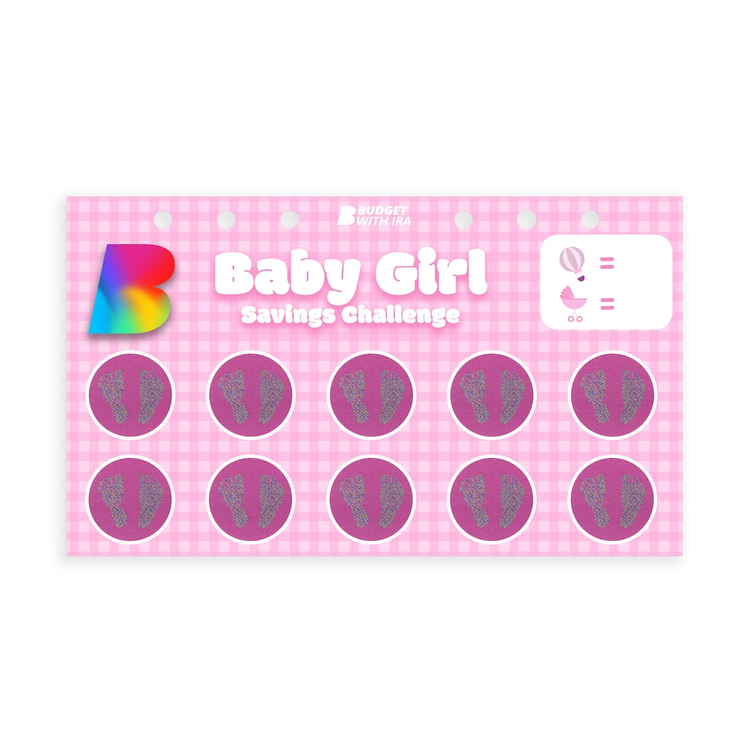 Baby Girl Savings Challenge: Scratch-off Savings Tracker - Etsy