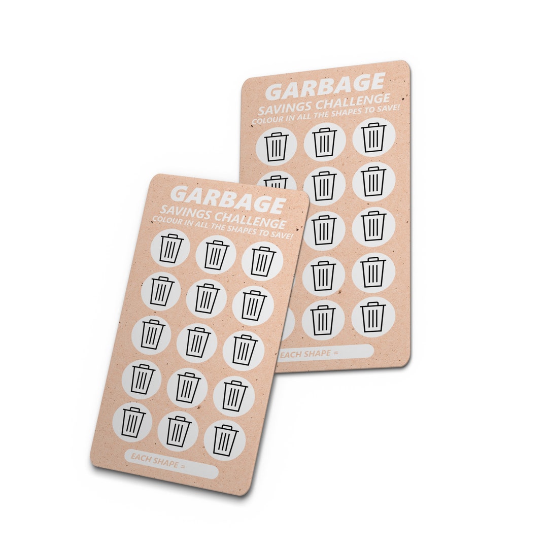 Garbage Savings Challenge | Thick, Durable Savings Challenge | Insert ...