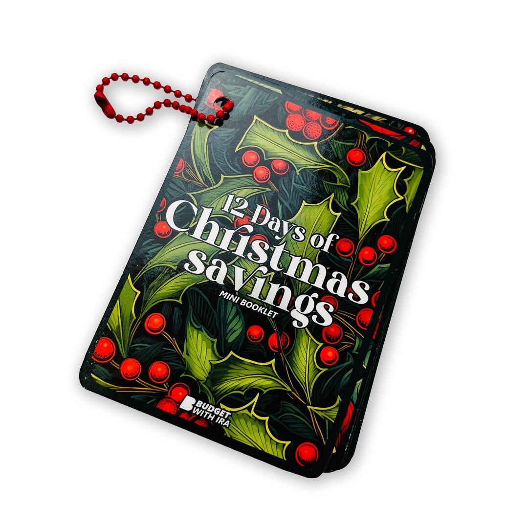 12 Days of Christmas Mini Savings Book Christmas Advent Surplus Budget ...