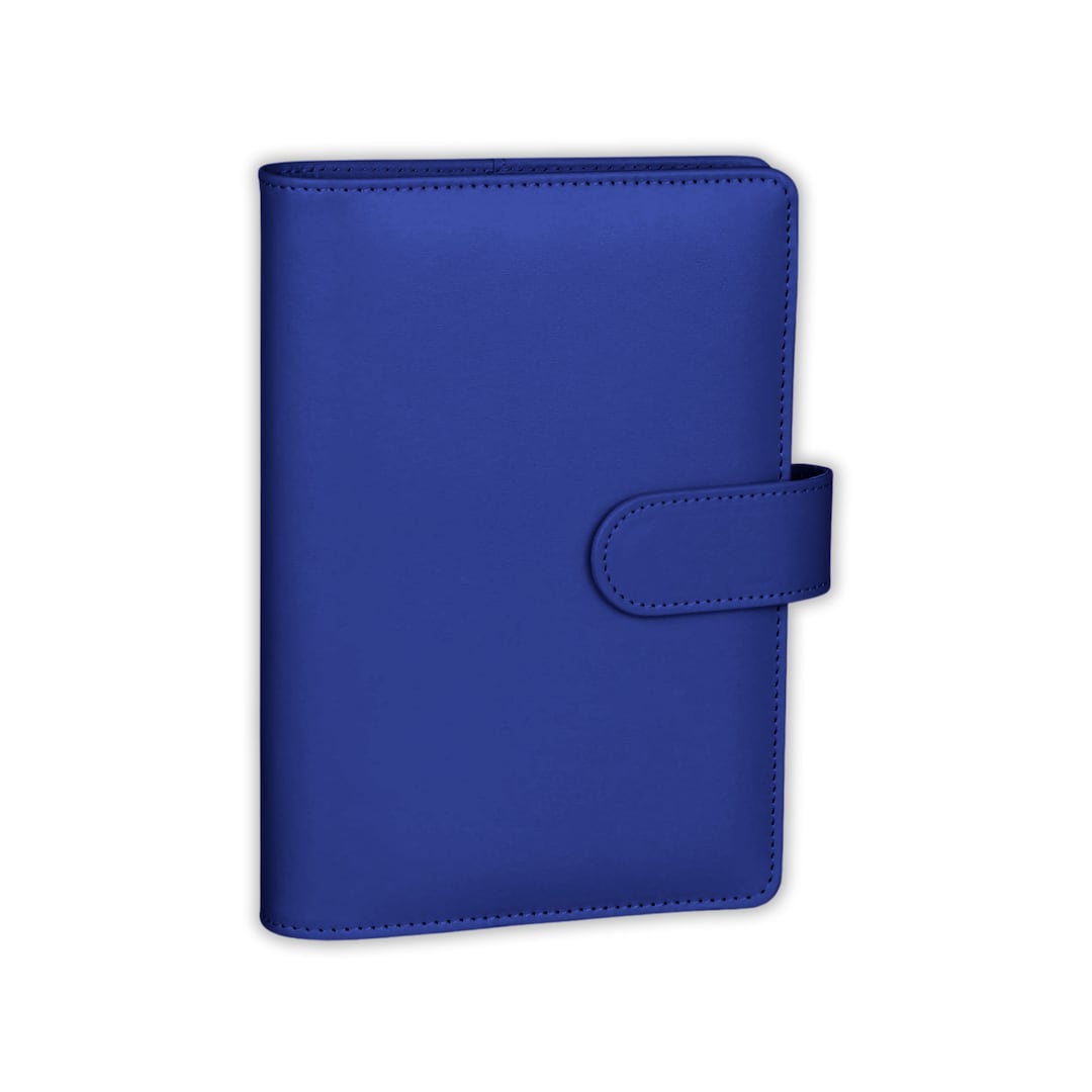 Navy Blue PU Leather A6 Budget Binder | Custom Option Available ...