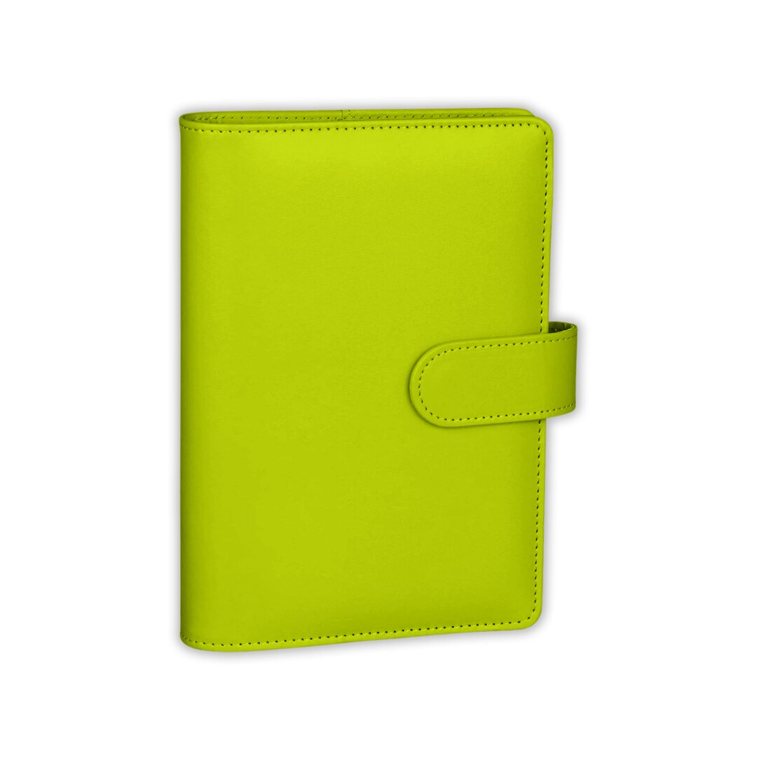 Lime Green PU Leather A6 Budget Binder Custom Option Available Budget ...
