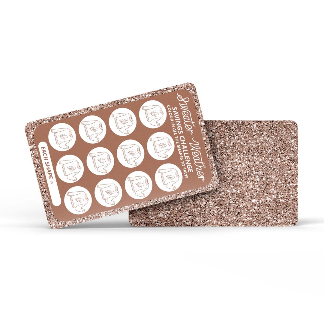 Sweater Weather Savings Challenge | Insert #108 | Budget With Ira - Etsy