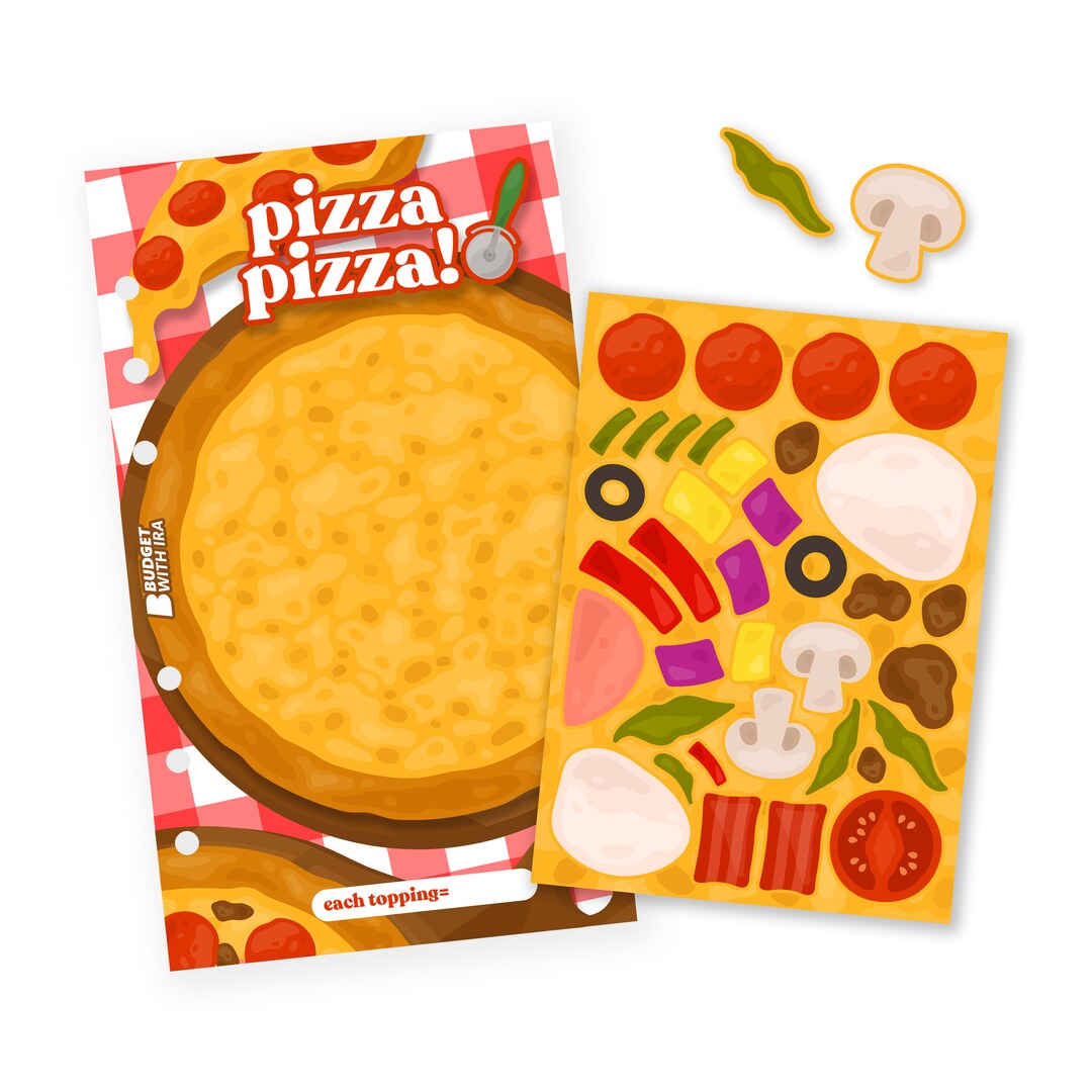 Pizza Pizza! Sticker Savings Challenge | Stickers & Savings Dashboard ...