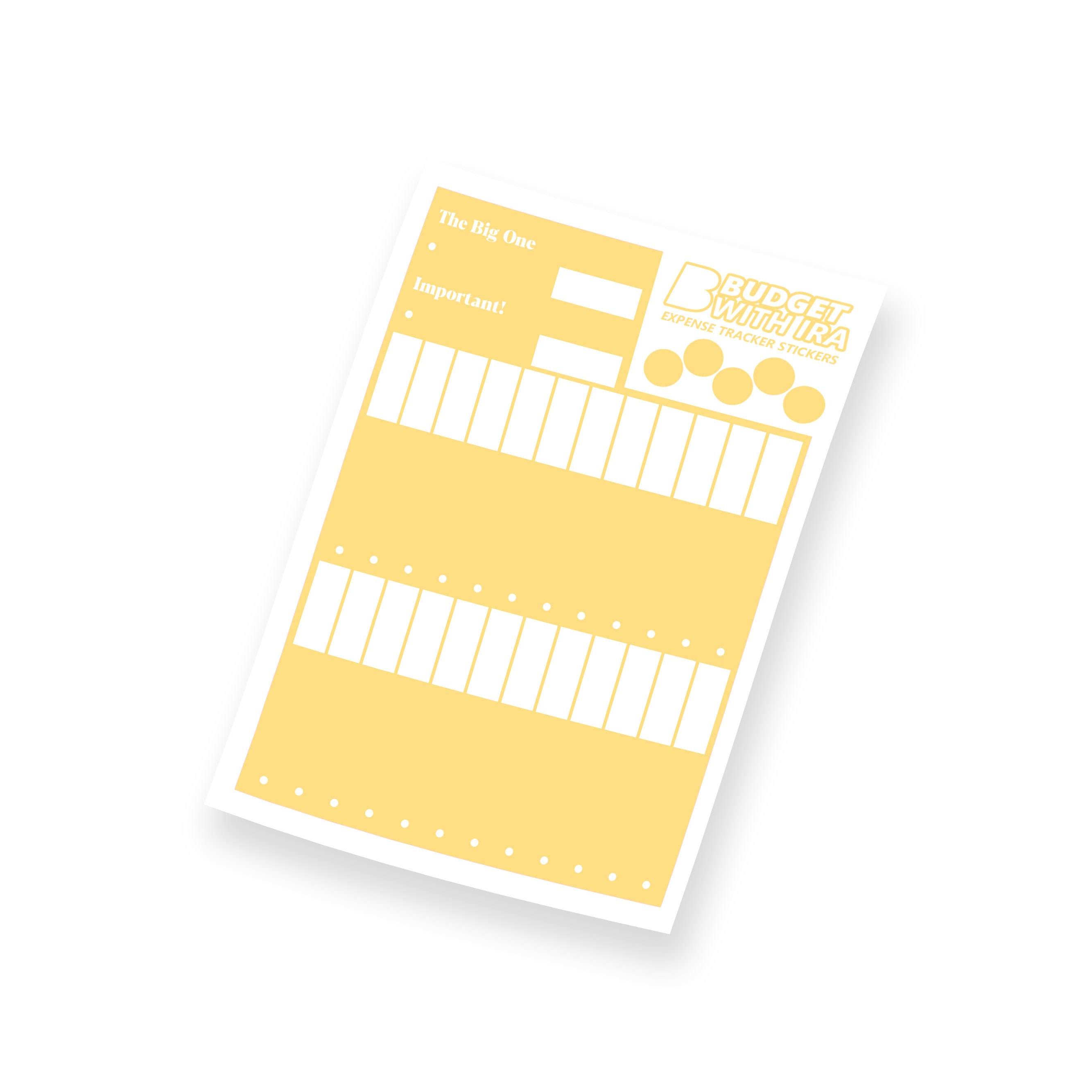 Expense Tracker Sticker Sheets | to Fit B3 Budget Planner | Budget With ...