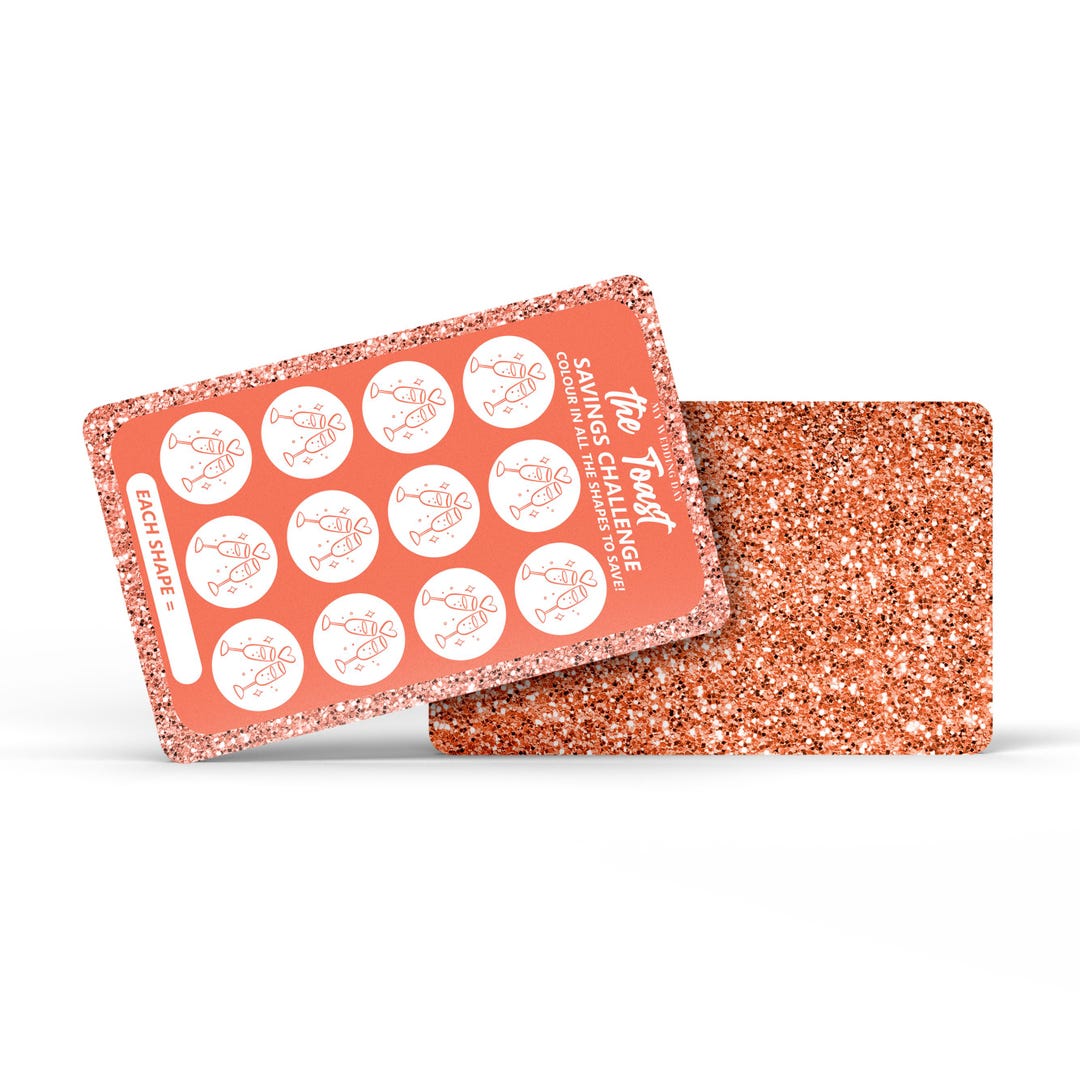 Toast Savings Challenge | Insert #126 | Budget With Ira - Etsy