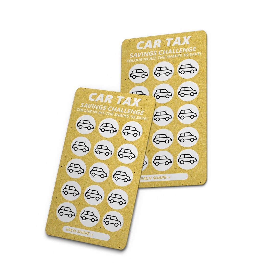 Car Tax Savings Challenge: A6 Laminated Budget Insert - Etsy