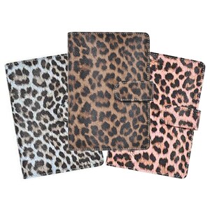 Natural Leopard Print PU Leather A6 Budget Binder Custom Option ...