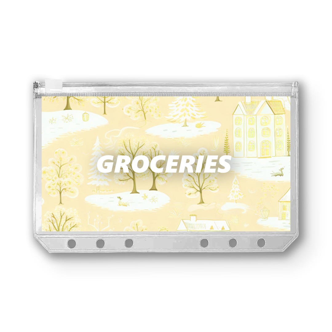 Winter Wishes Cash Envelopes: Clear Front Budget Binder - Etsy