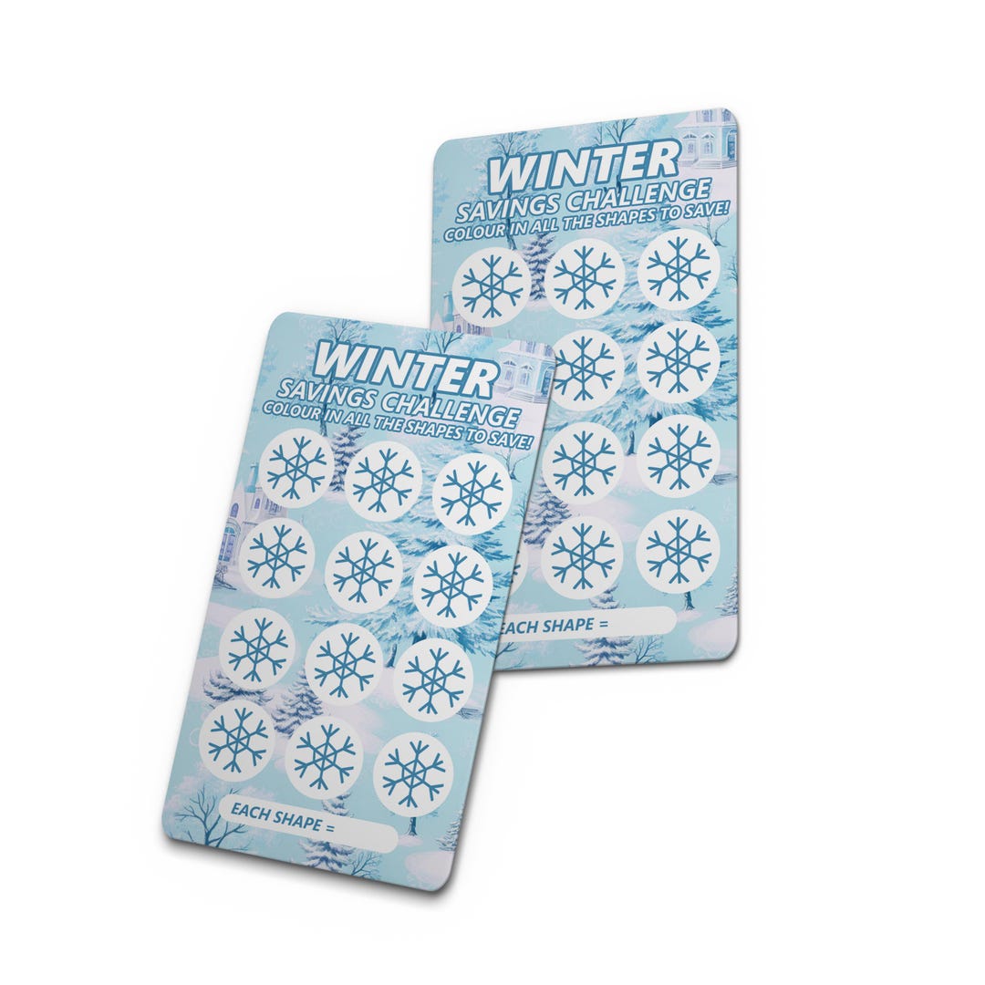Winter Wishes Savings Challenge | Thick, Durable Savings Challenge ...