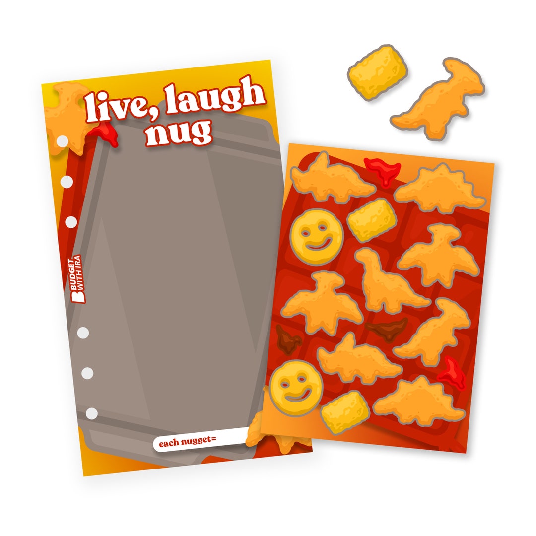 Live Laugh Nug Sticker Savings Challenge | Stickers & Savings Dashboard ...