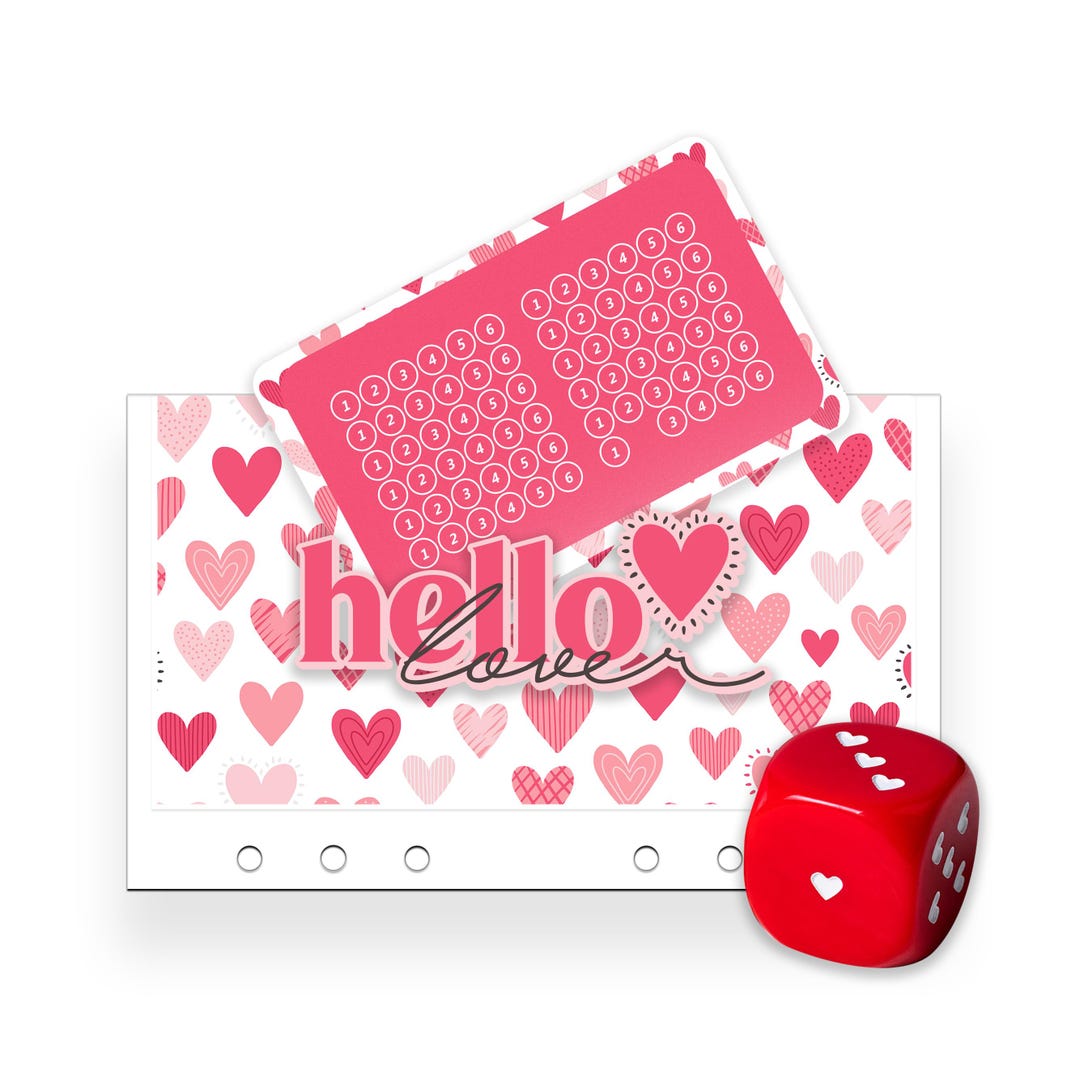 Hello Lover! Dice Savings Challenge | Save 250 | Tracker & Matching ...