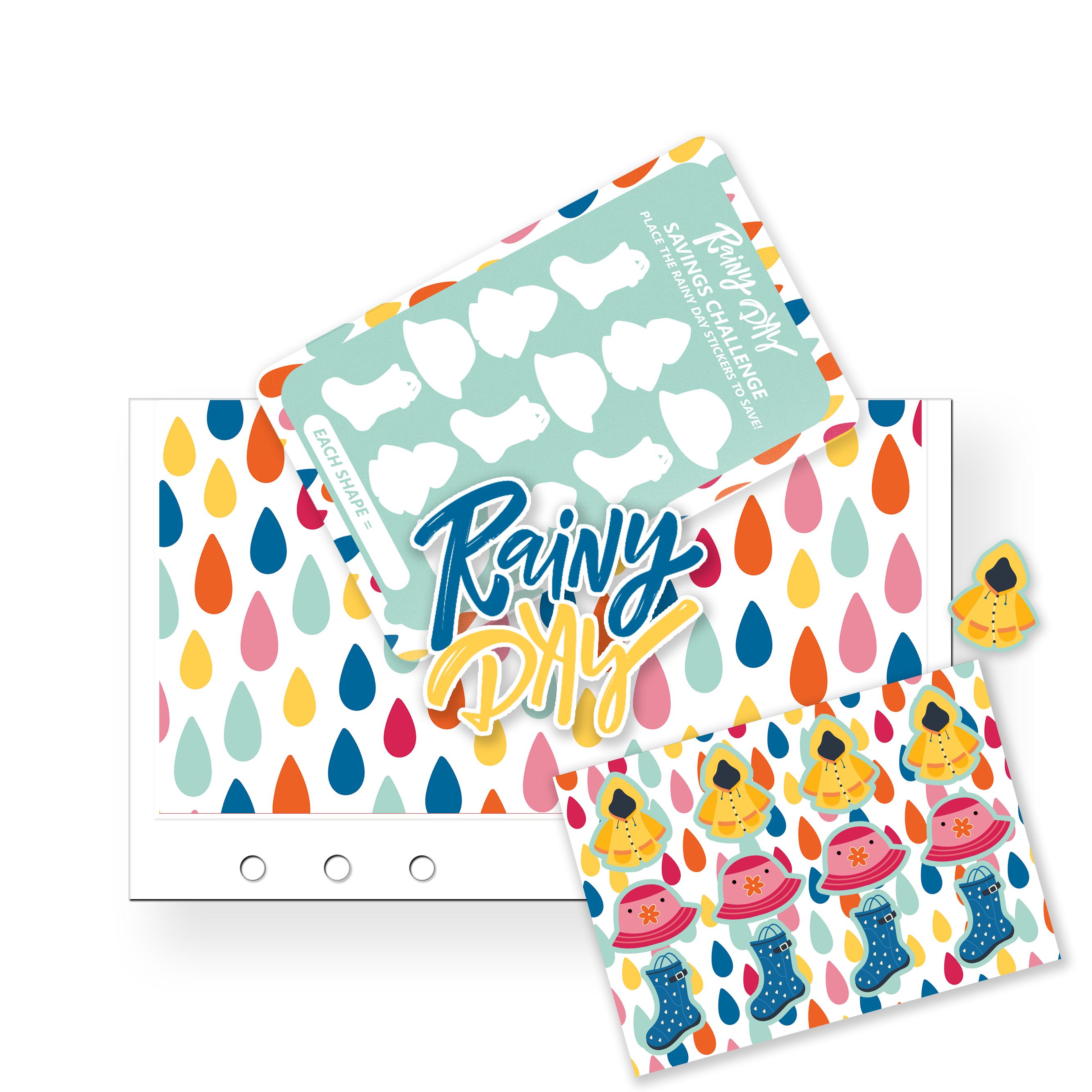 Rainy Day Savings Challenge | Tracker & Matching Envelope | Budget With ...
