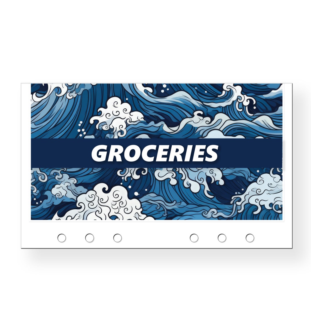 Seas the Day Laminated Cash Envelopes: A6 Budget Binder, Clear Front - Etsy