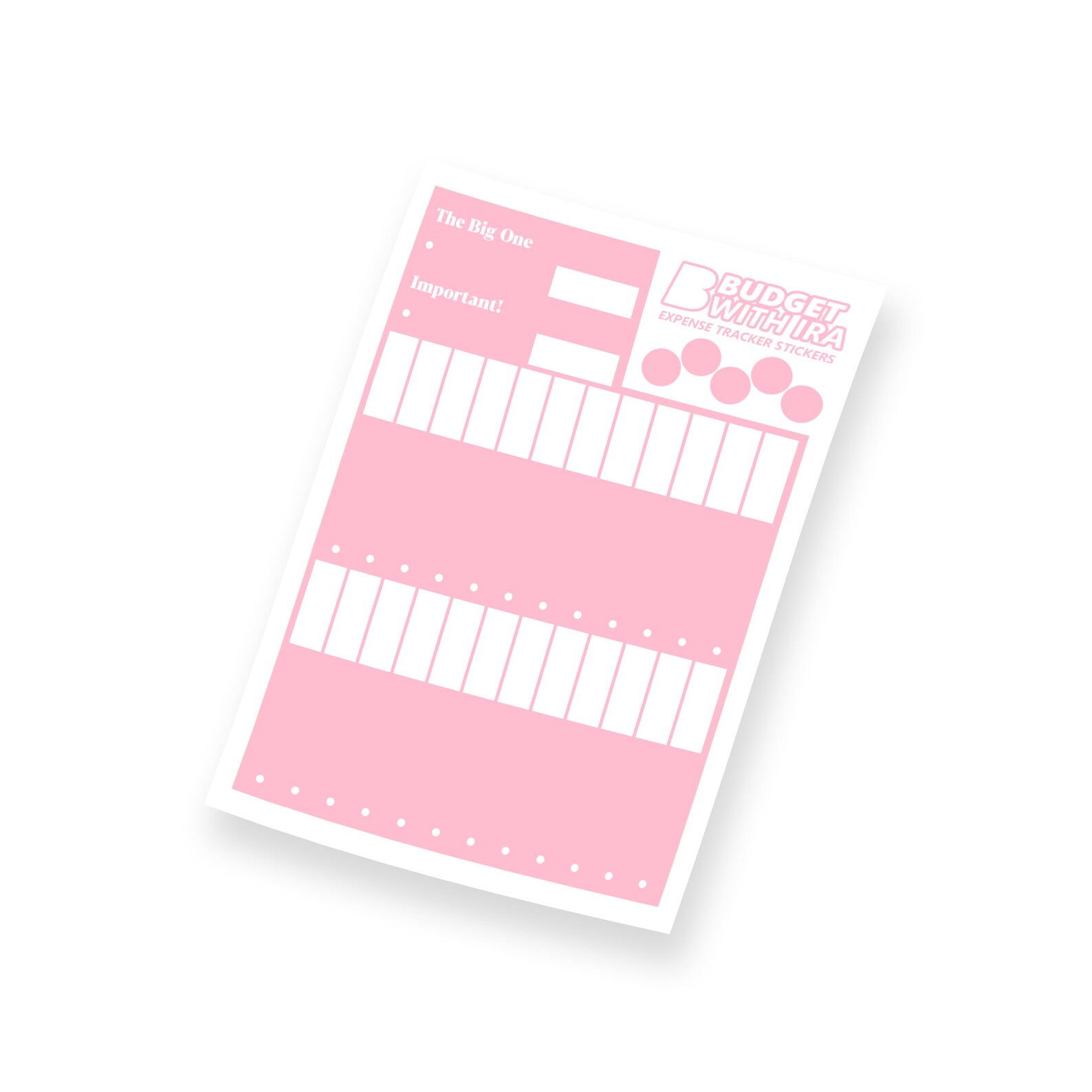 Expense Tracker Sticker Sheets | to Fit B3 Budget Planner | Budget With ...