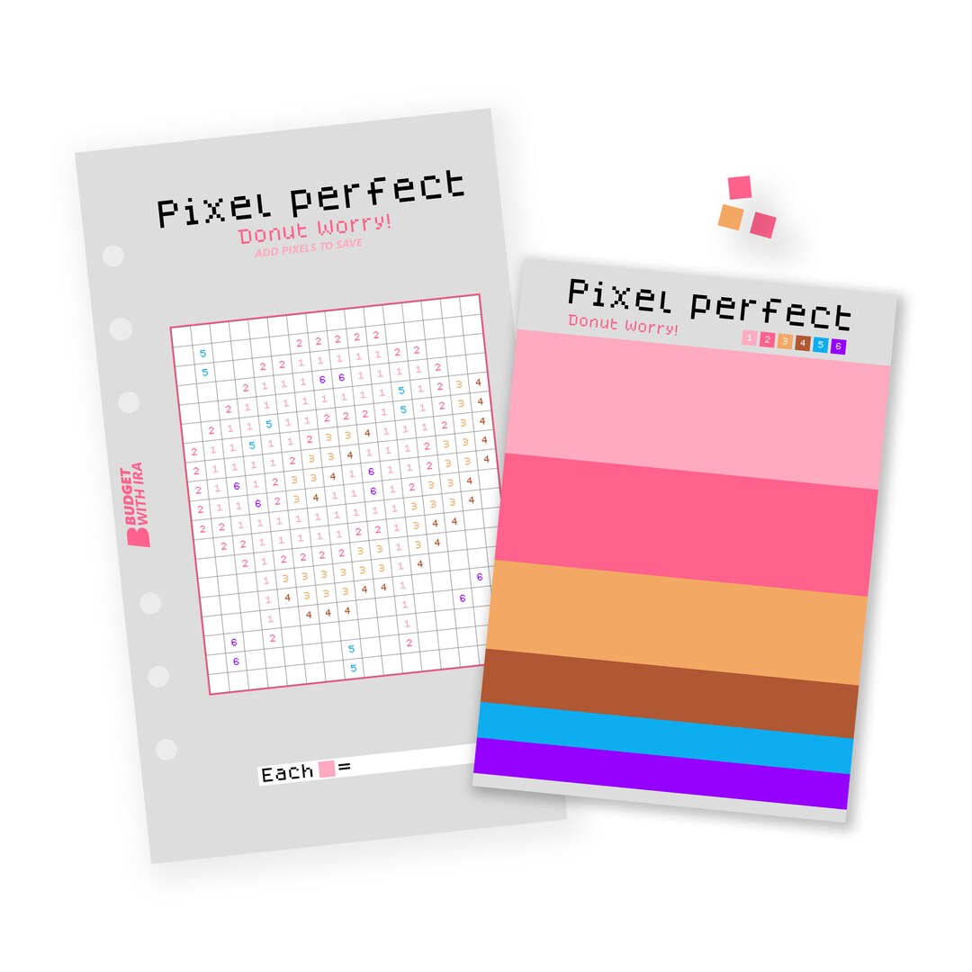 Pixel Perfect: Donut Worry! Sticker Savings Challenge | Stickers ...