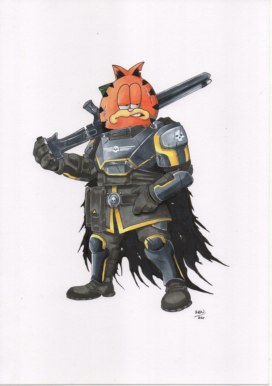 Helldiver Garf original Drawing - Etsy