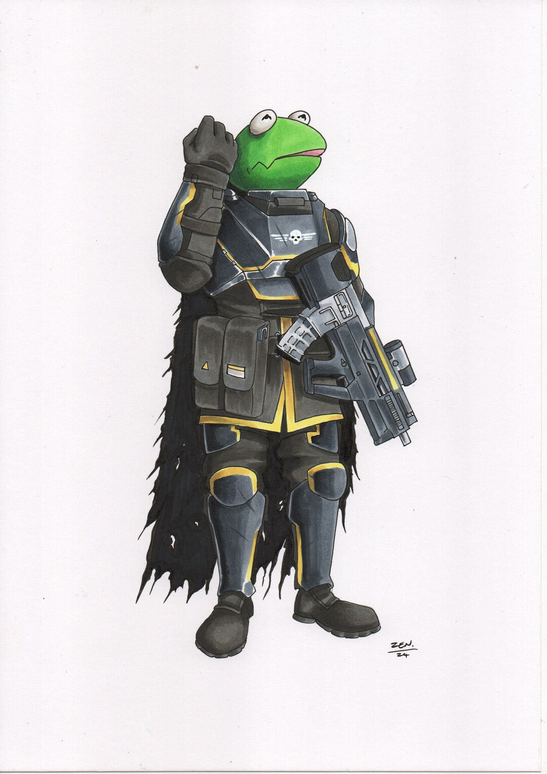 Helldiver Kermy signed Print - Etsy