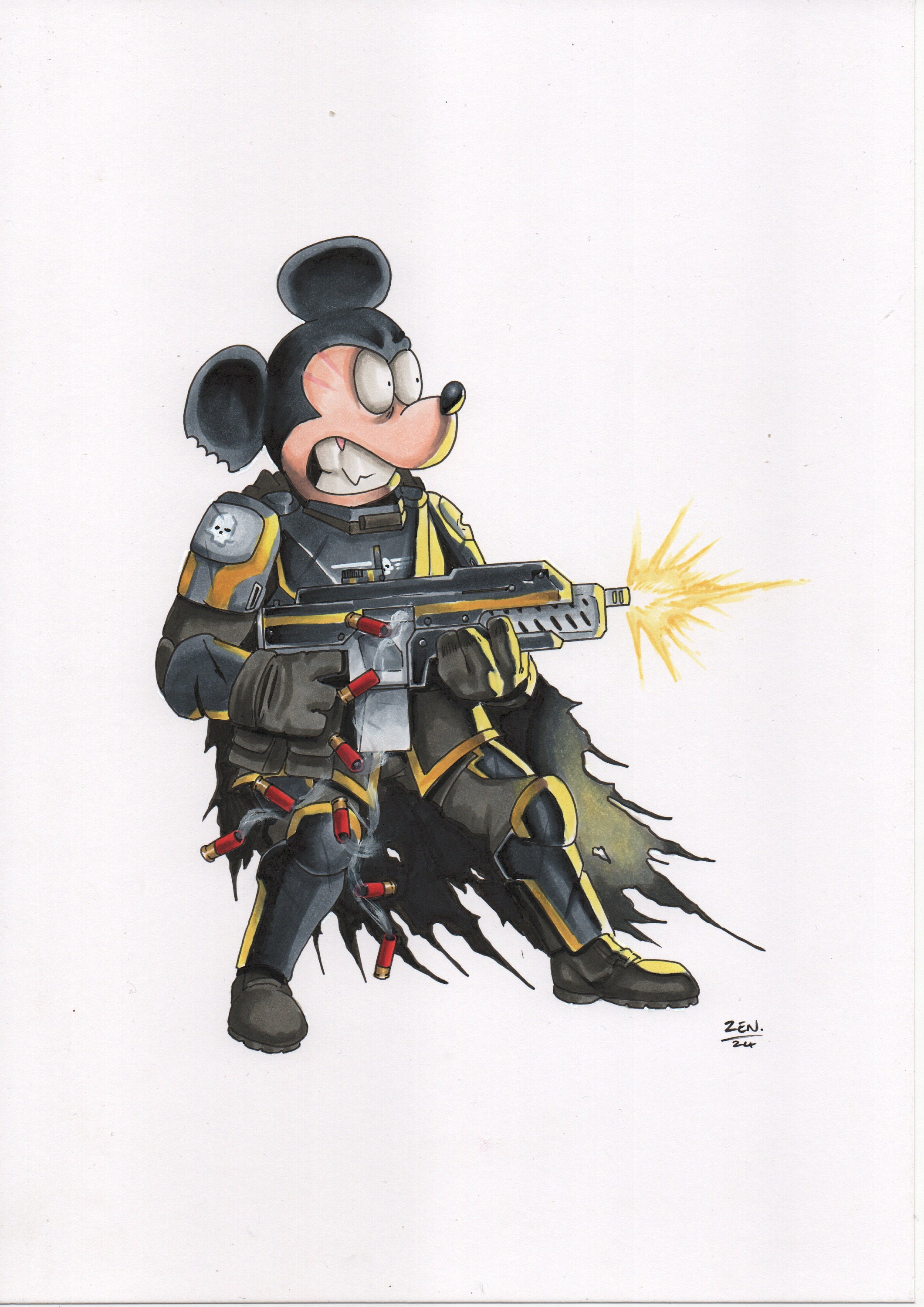 Helldiver Mick original Drawing - Etsy