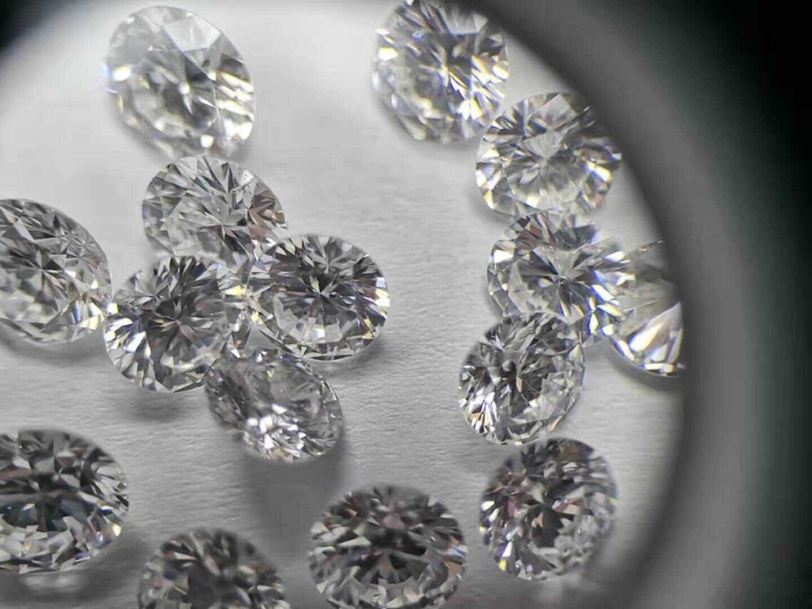 1.00 CT CVD Diamond Lot Round Brilliant Cut Diamond Lab - Etsy